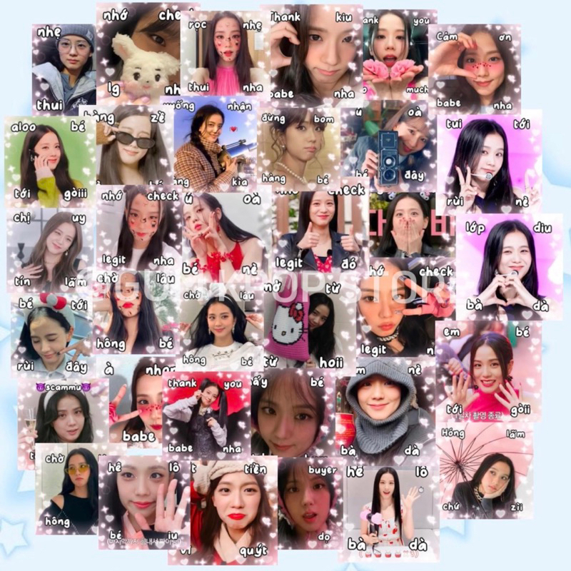 Sticker niêm phong biểu tượng JISOO (BlackPink) - GUM KPOP STORE ...