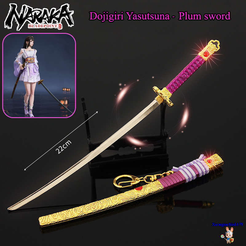 Mô hình móc khóa Naraka Bladepoint Dojigiri Yasutsuna Plum Katana kiếm ...