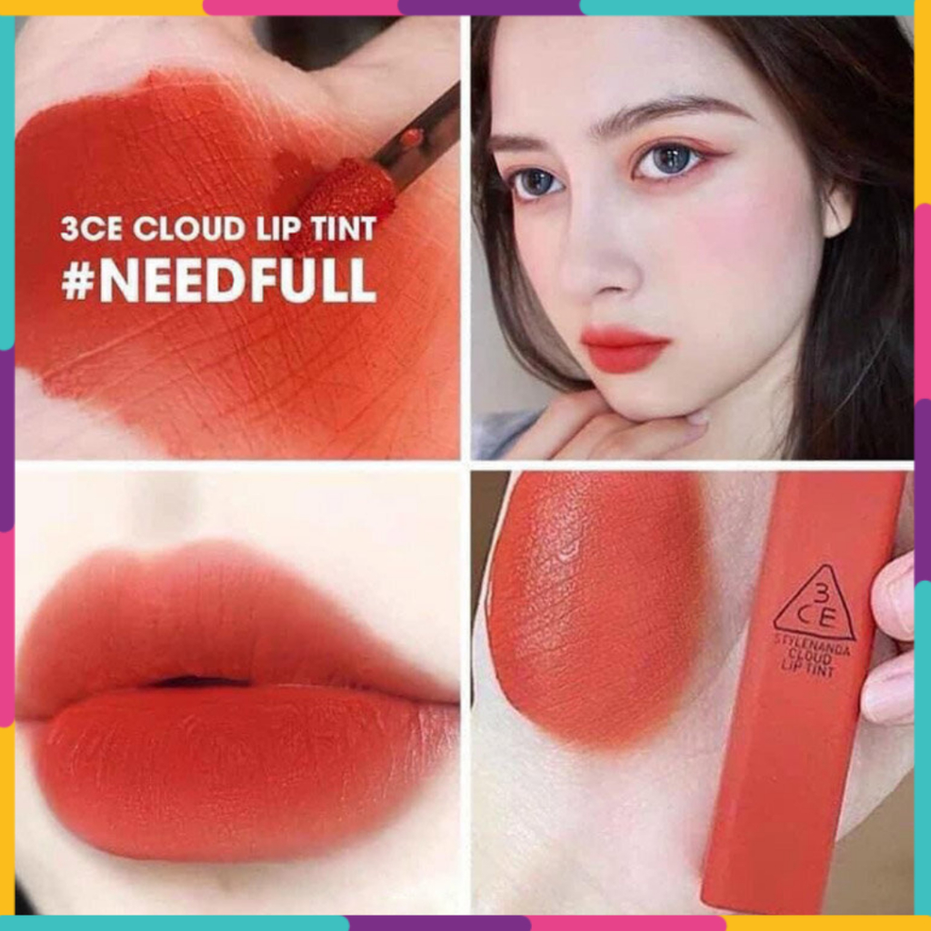Son 3CE Cloud Lip Tint Needful Sắc Son Đỏ Gạch Thời Thượng CHÍNH HÃNG ...