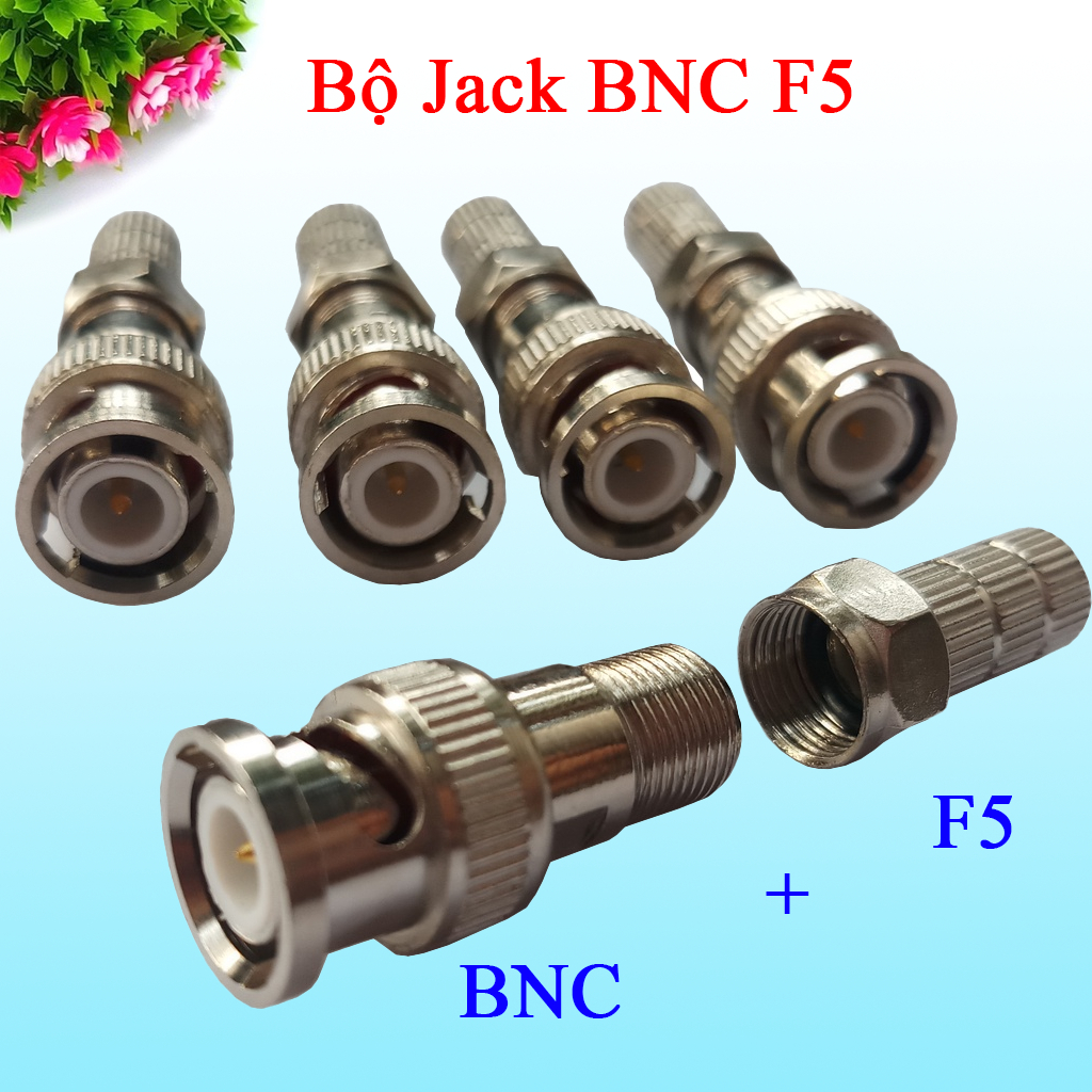 Jack BNC F5/BNC lò xo loại tốt, giắc tín hiệu cho camera, đầu ghi hình ( mã lẻ 1c) | Shopee Việt Nam