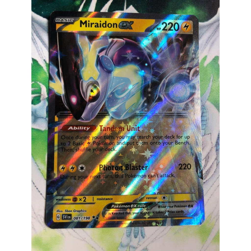 Thẻ bài Pokemon - TCG - Miraidon EX / 081/198' | Shopee Việt Nam