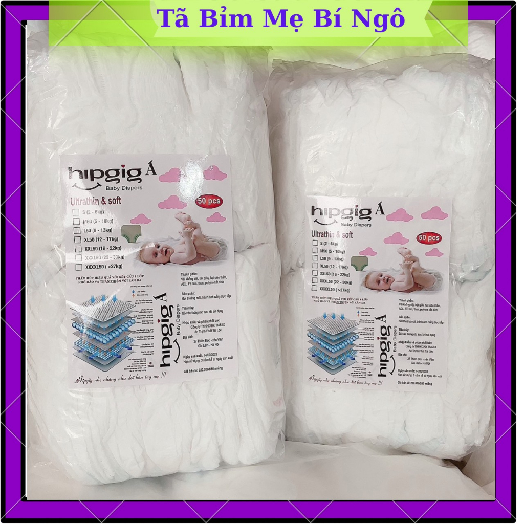 100 Chiếc Bỉm xuất Nhật HipBaby tã quần full size M/L/XL/XXL/XXXL | Shopee Việt Nam