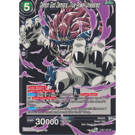 Thẻ bài Dragonball - TCG - Demon God Demigra, True Power Unleashed ...