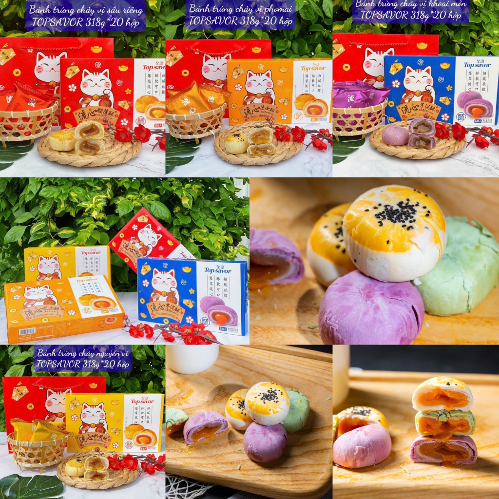 Bánh trứng chảy TOPSAVOR 318g (set 2 hộp tặng 1 túi) | Shopee Việt Nam