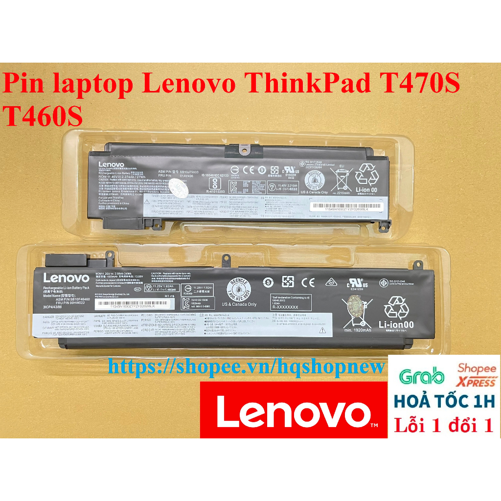 ⚡️[Pin zin] Pin laptop Lenovo ThinkPad T470S T460S mã Pin 00HW022 ...