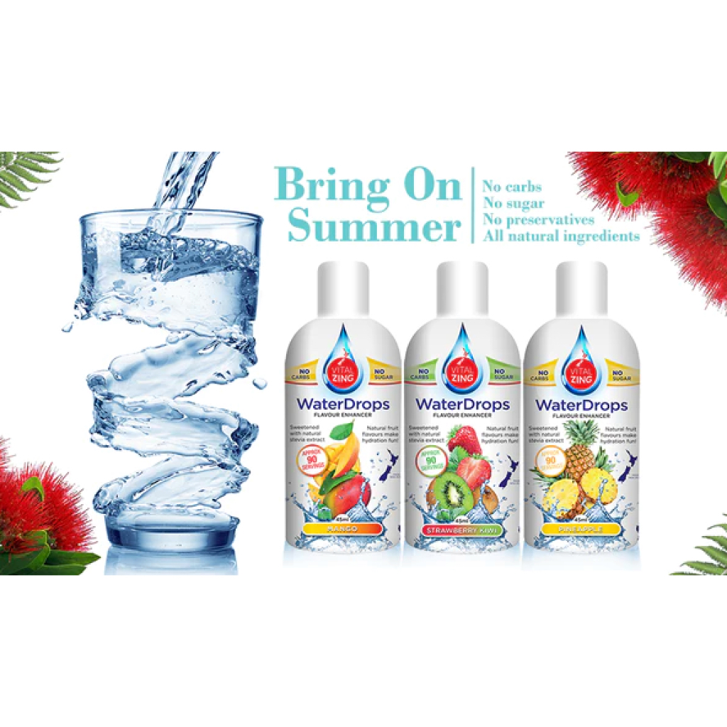 GIỌT NƯỚC TRÁI CÂY KHÔNG ĐƯỜNG Vital Zing Water Drops Flavour Enhancer ...