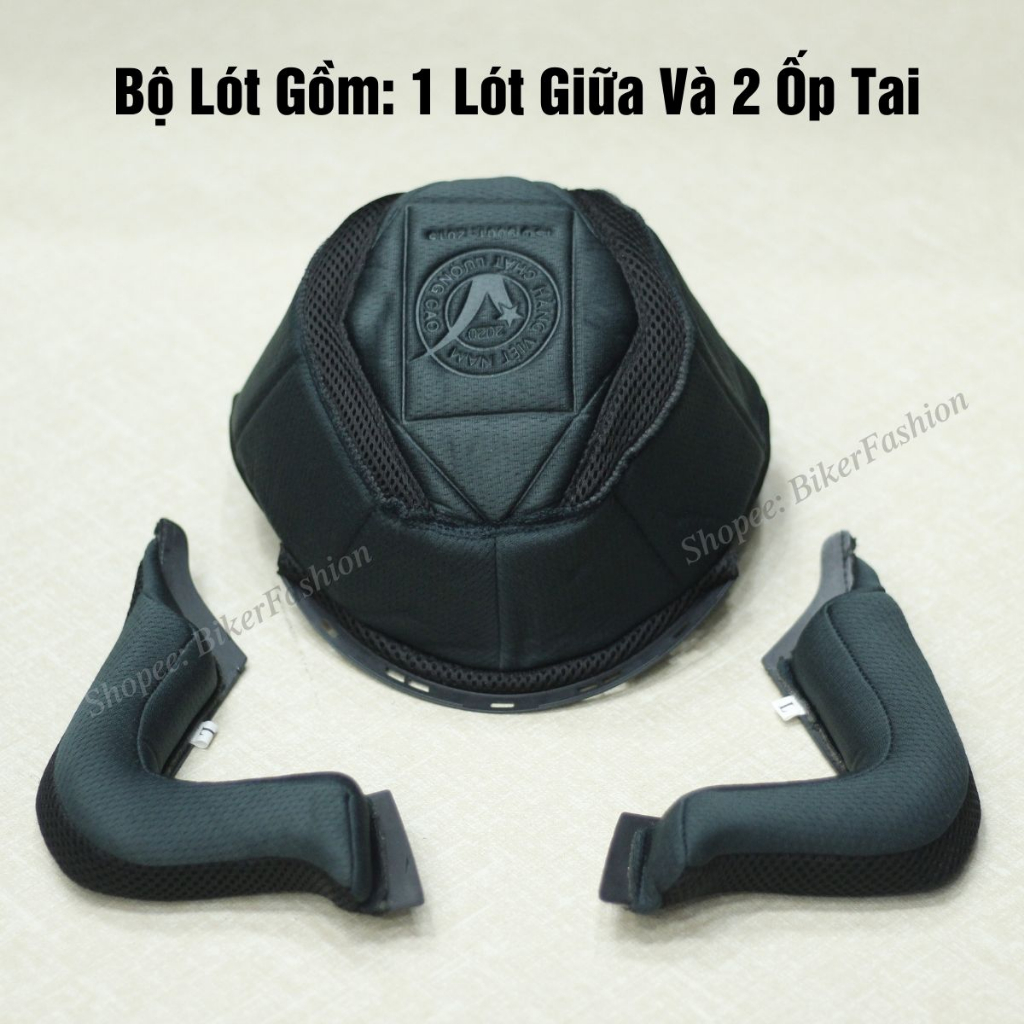 Bộ Lót Thay Thế Mũ Bảo Hiểm 3/4 Chính Hãng ROYAL M268, XH01 Gồm 2 Ốp ...