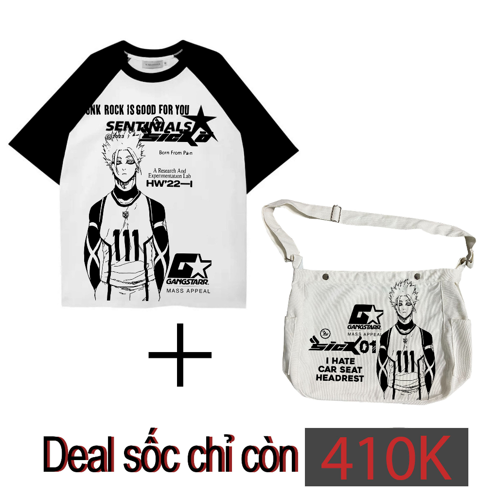 [COMBO] Áo Thun Shidou + Túi Shidou Manga V2 - MASTER CUSTOM | Shopee ...