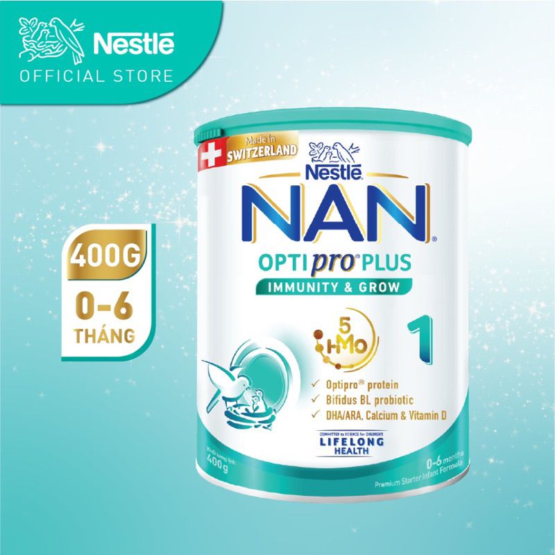 Sữa bột NAN OPTIPRO 1- lon 400gam( mẫu mới- date xa 2025) | Shopee Việt Nam
