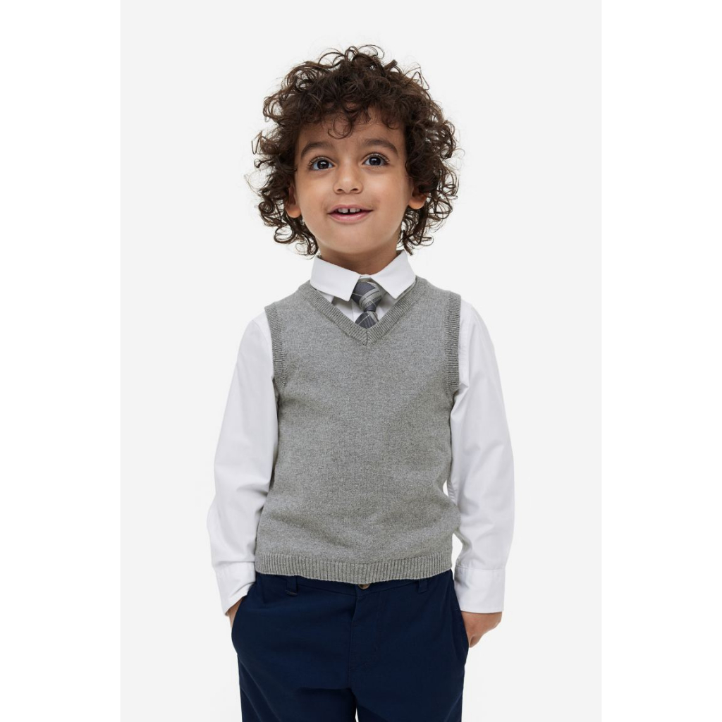 (019)Set 3 món Sơ mi, ghi le len, cà vạt H&M săn sale | Shopee Việt Nam
