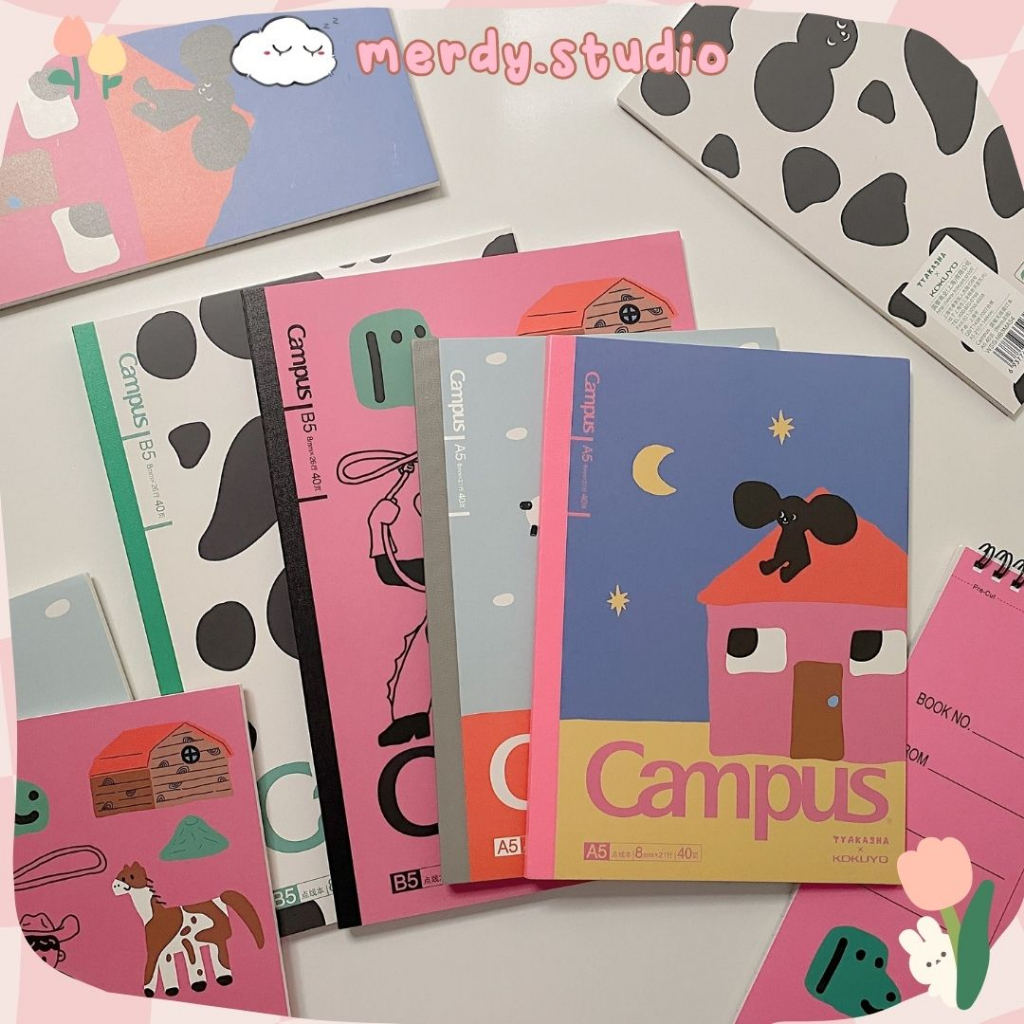 Bộ sổ vở Campus Kokuyo x Tyakasha Limited Collection | Shopee Việt Nam
