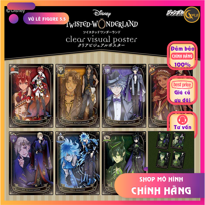 Goods Offical Disney Twisted Wonderland: bưu thiếp, clear poster ...