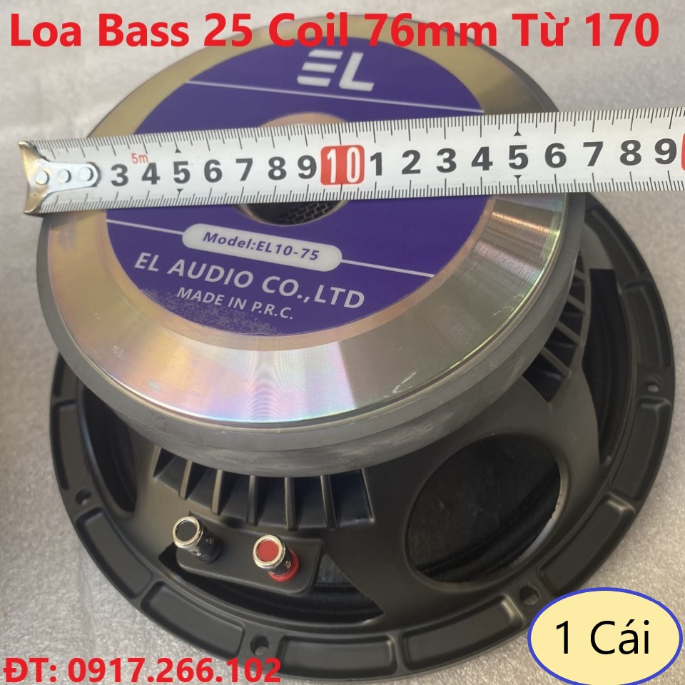 Củ Loa Bass 25 EL Khung Nhôm Màng Loa Sơn Chống Nước Coil 76 Từ 170mm - Giá 1 Chiếc | Shopee ...
