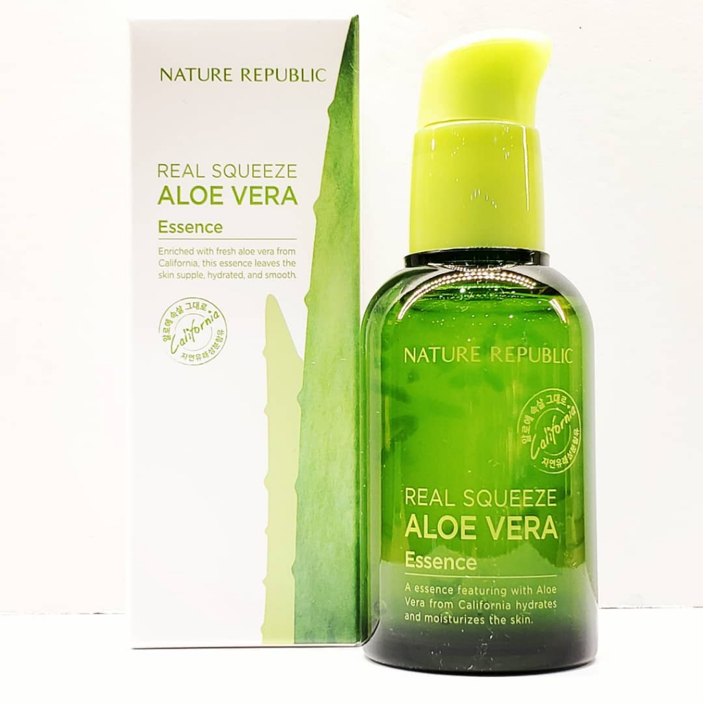 [100ML] Tinh chất dịu da NATURE REPUBLIC Real Squeeze Aloe Vera Essence ...