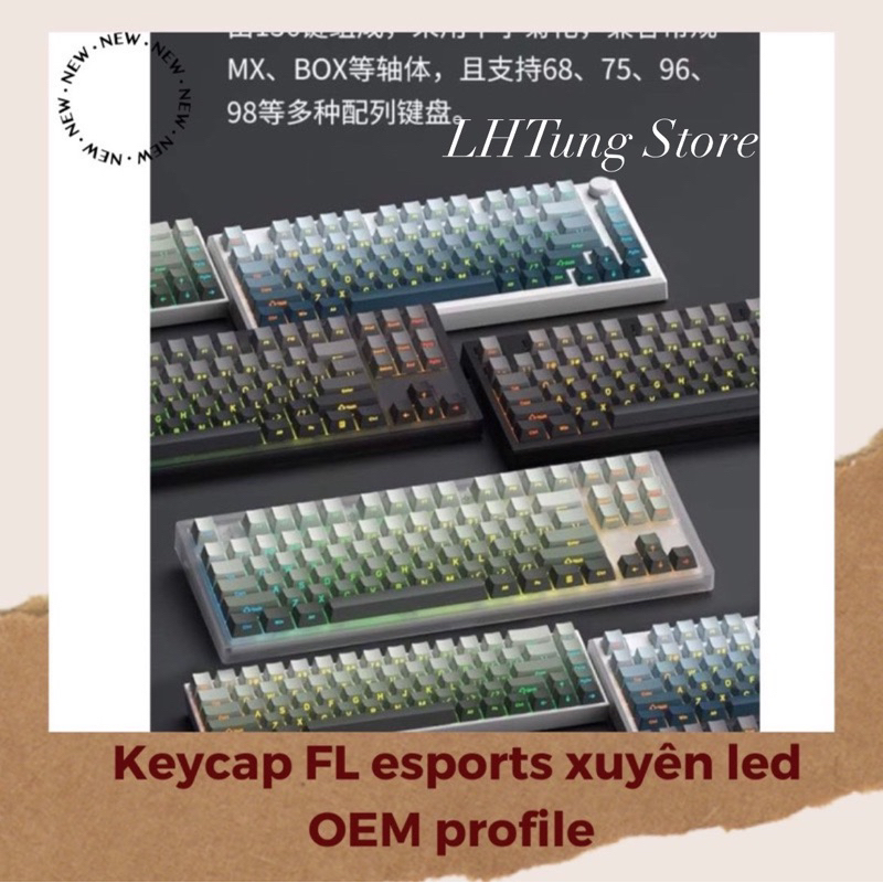 Keycap FL esports xuyên led~ PBT~OEM profile | Shopee Việt Nam
