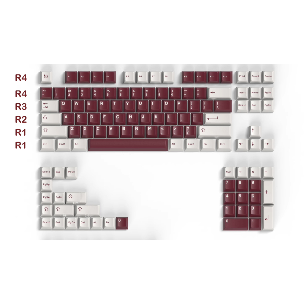 Nút bàn phím cơ Aifei CMK Keycap ABS Double shot Yuru Swaying Cherry Profile | Shopee Việt Nam