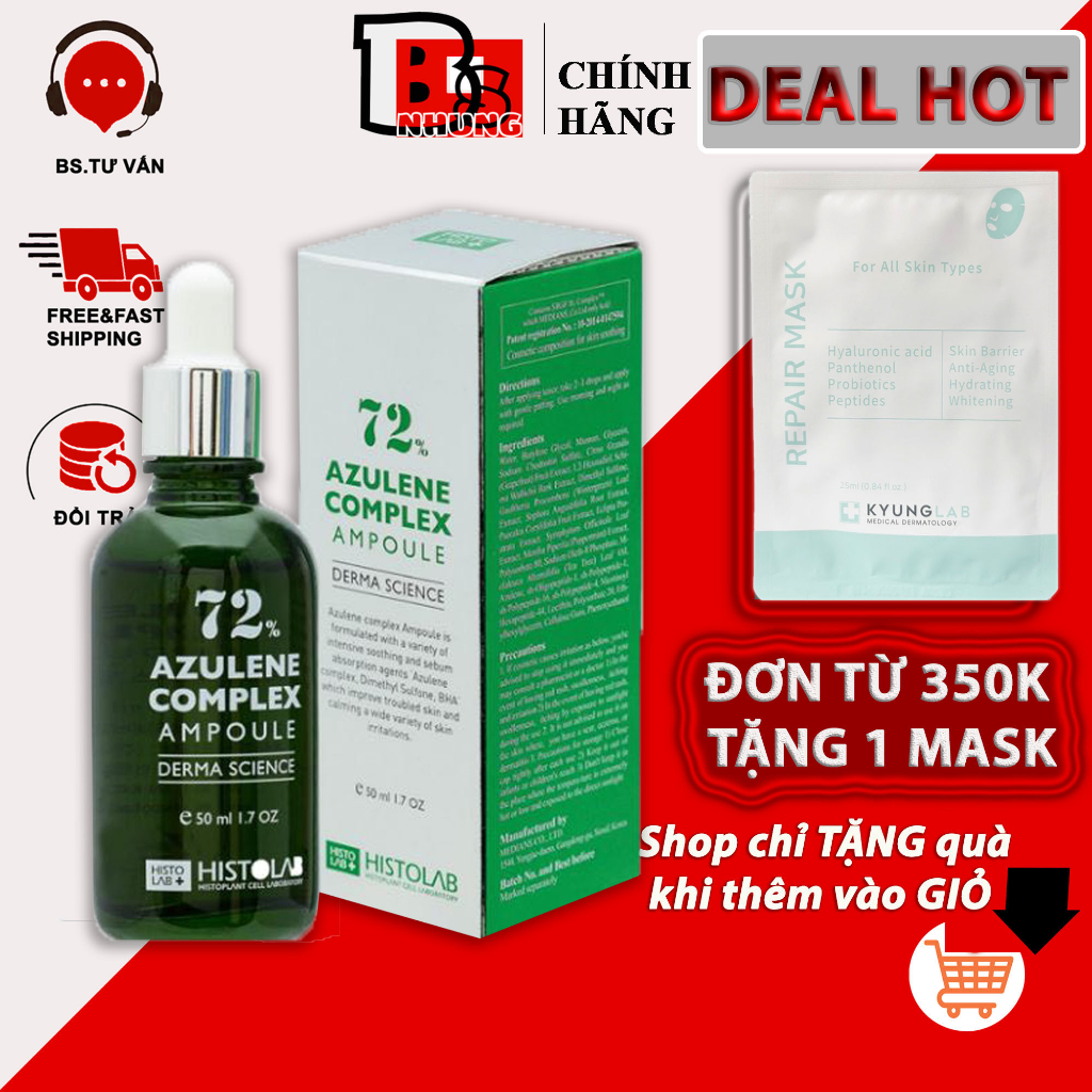 Tinh Chất Serum Histolab Azulene Complex Ampoule 72% - Giảm ngừa mun và ...