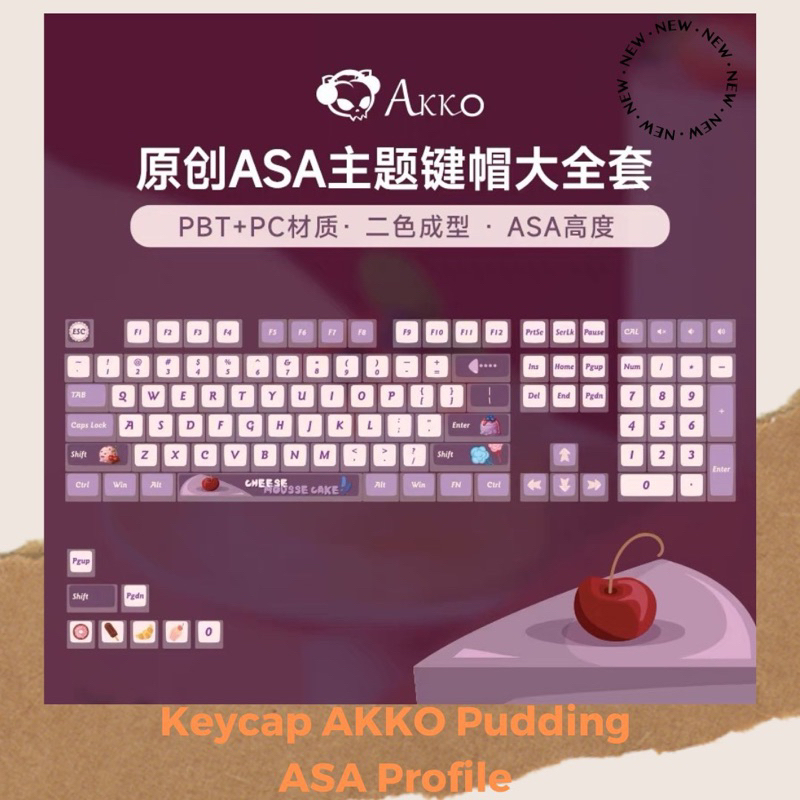 Keycap AKKO Pudding ASA Profile~PBT Doubleshot | Shopee Việt Nam