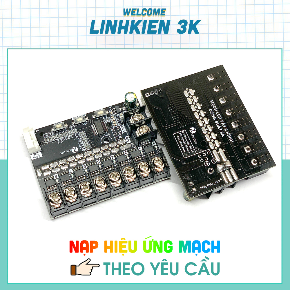 Mạch LED Vẫy OZO 8 kênh 8A, điều khiển led vẫy, led đơn sắc | Shopee Việt Nam