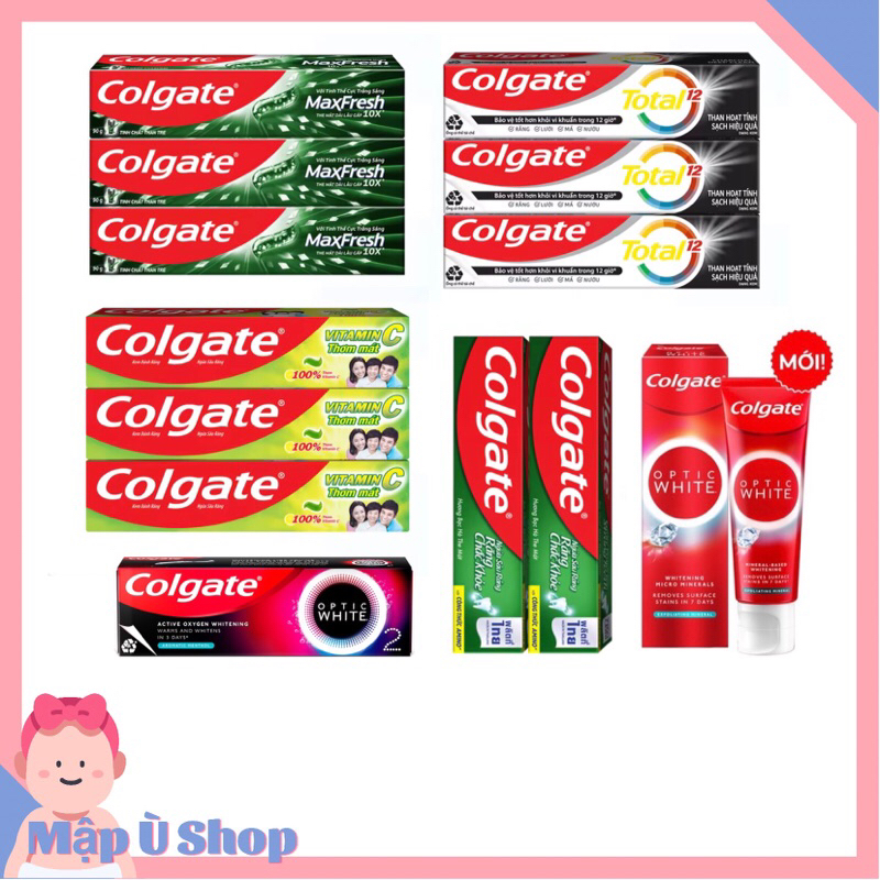 Kem đánh răng Colgate than tre Bamboo Charcoal - MaxFresh Trà xanh tuýp ...