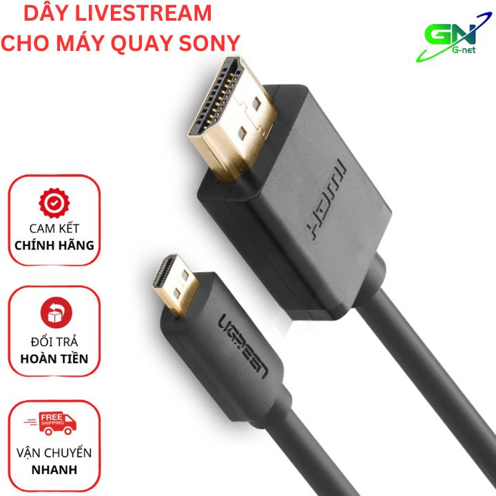 Dây Micro HDMI kết nối máy ảnh Sony Canon với máy tính dài 2m 3m ...