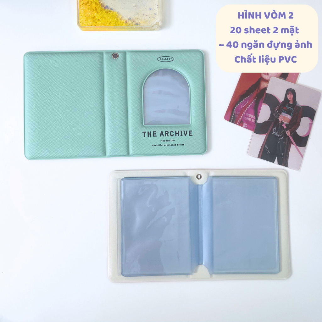 Collect book Buka album đựng card 1 ô sổ đựng ảnh 6*9cm bìa khung vòm ...