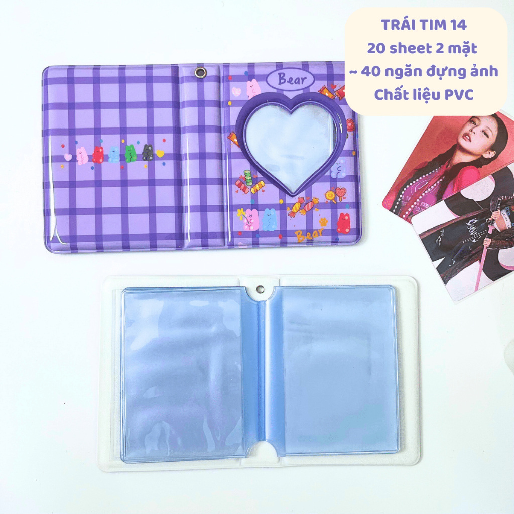 Collect book Buka album đựng card 1 ô sổ đựng ảnh 6*9cm bìa khung vòm ...