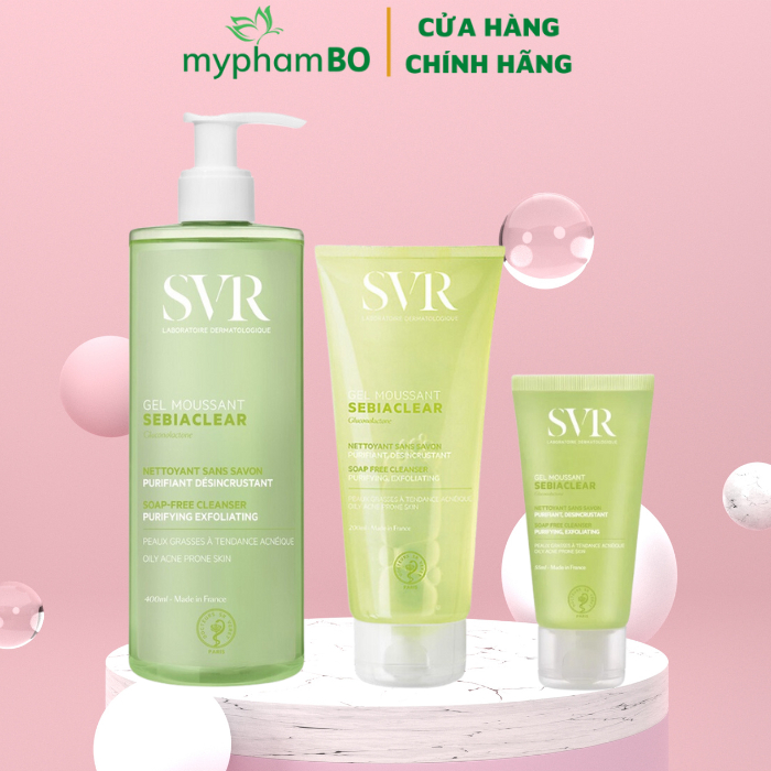 Sữa Rửa Mặt SVR Cho Da Dầu Mụn - SVR Sebiaclear Gel Moussant 55ml-200ml ...