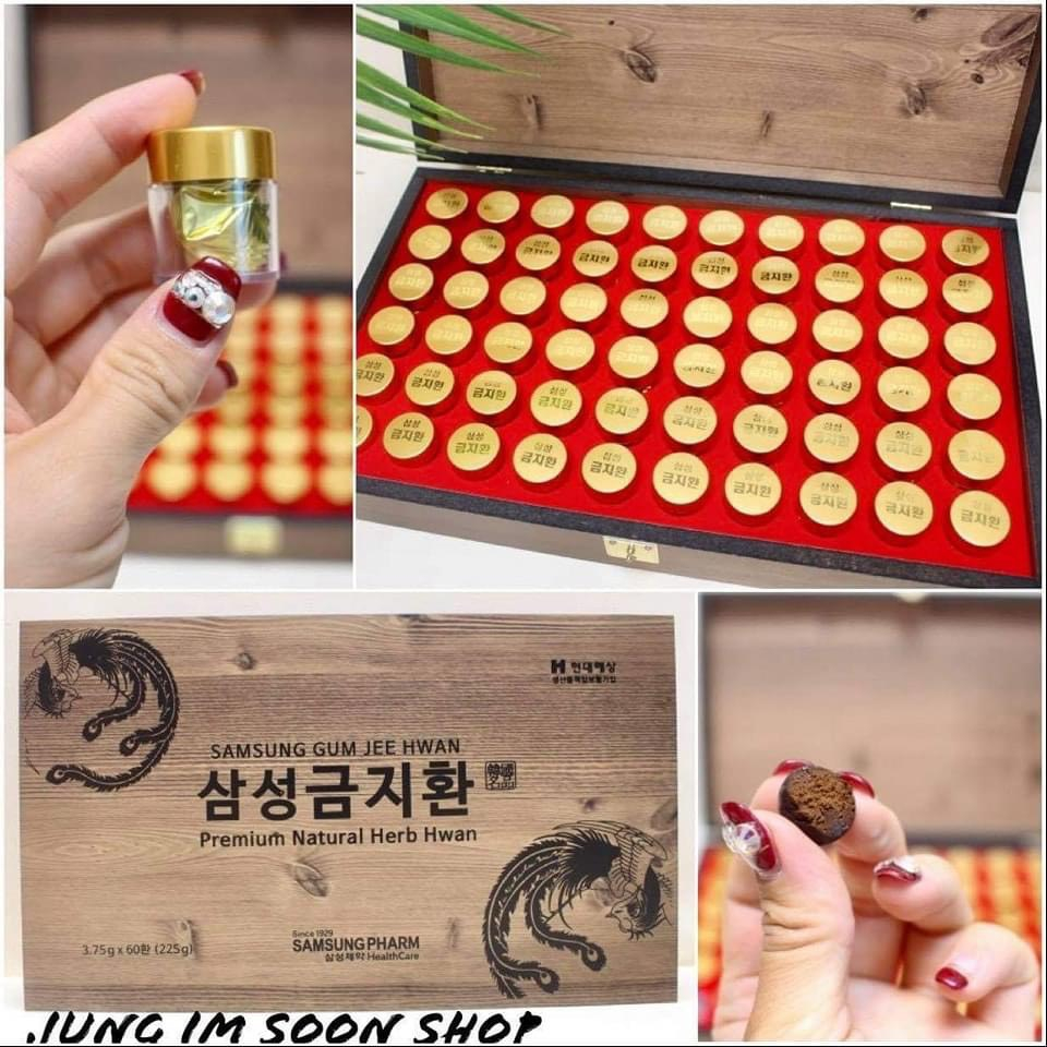 Viên uống an cung ngưu hoàn SAMSUNG PHARM Gum Jee Hwan Premium Natural ...