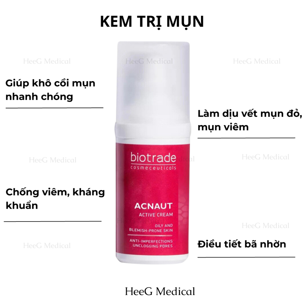[CHÍNH HÃNG] Kem chấm Mụn Biotrade Acnaut Active Cream 30ml | Shopee ...