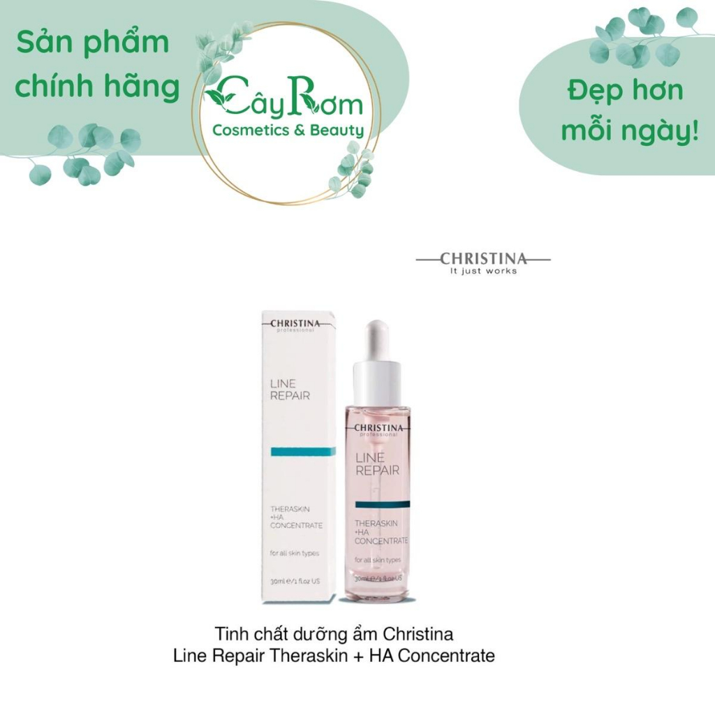 Serum HA Christina Line Repair Hydra Theraskin + 30ml Cây Rơm Cosmetics ...