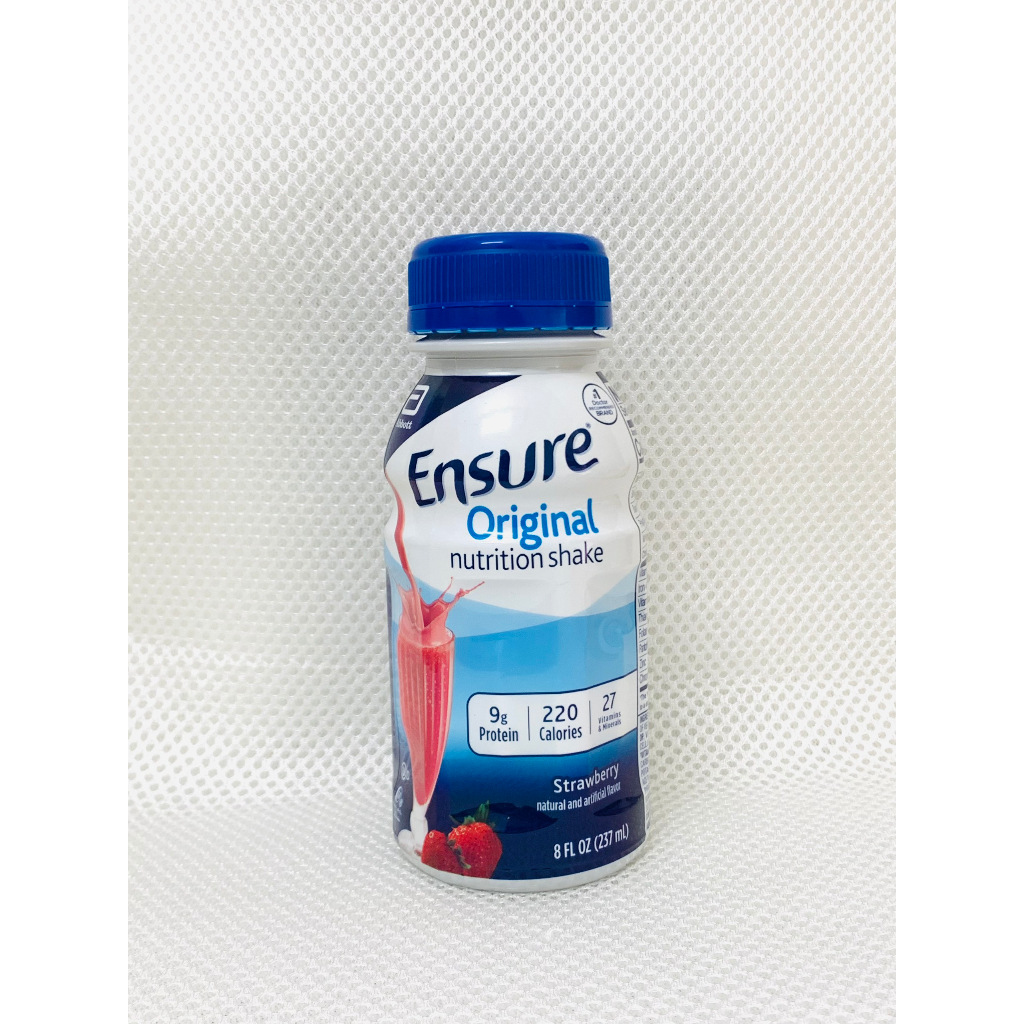 [HỎA TỐC] SỮA ENSURE ORIGINAL BỔ SUNG DINH DƯỠNG CHO NGƯỜI BỆNH HƯƠNG DÂU CHAI 237ML | Shopee ...