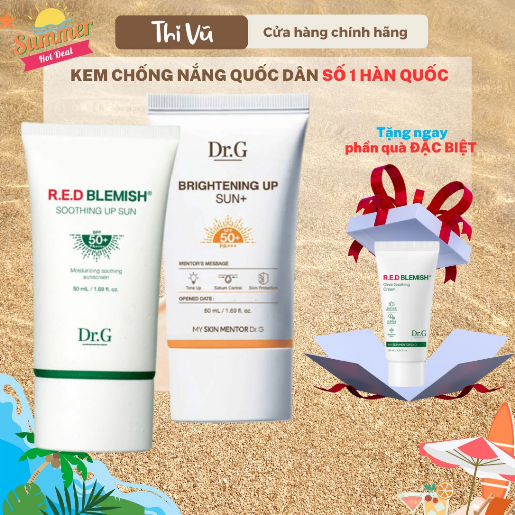 Kem Chống Nắng Dưỡng Sáng Da Dr.G Brightening Up Sun+ SPF50+ PA+++ 50ml - Thi Vũ | Shopee Việt Nam