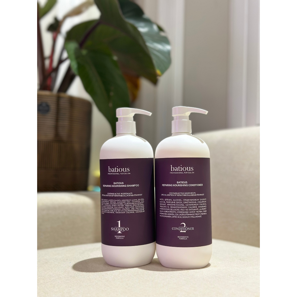 Dầu gội xả BATIOUS 960ML PHỤC HỒI HƯ TỔN ĐA TẦNG MÀU TÍM | Shopee Việt Nam