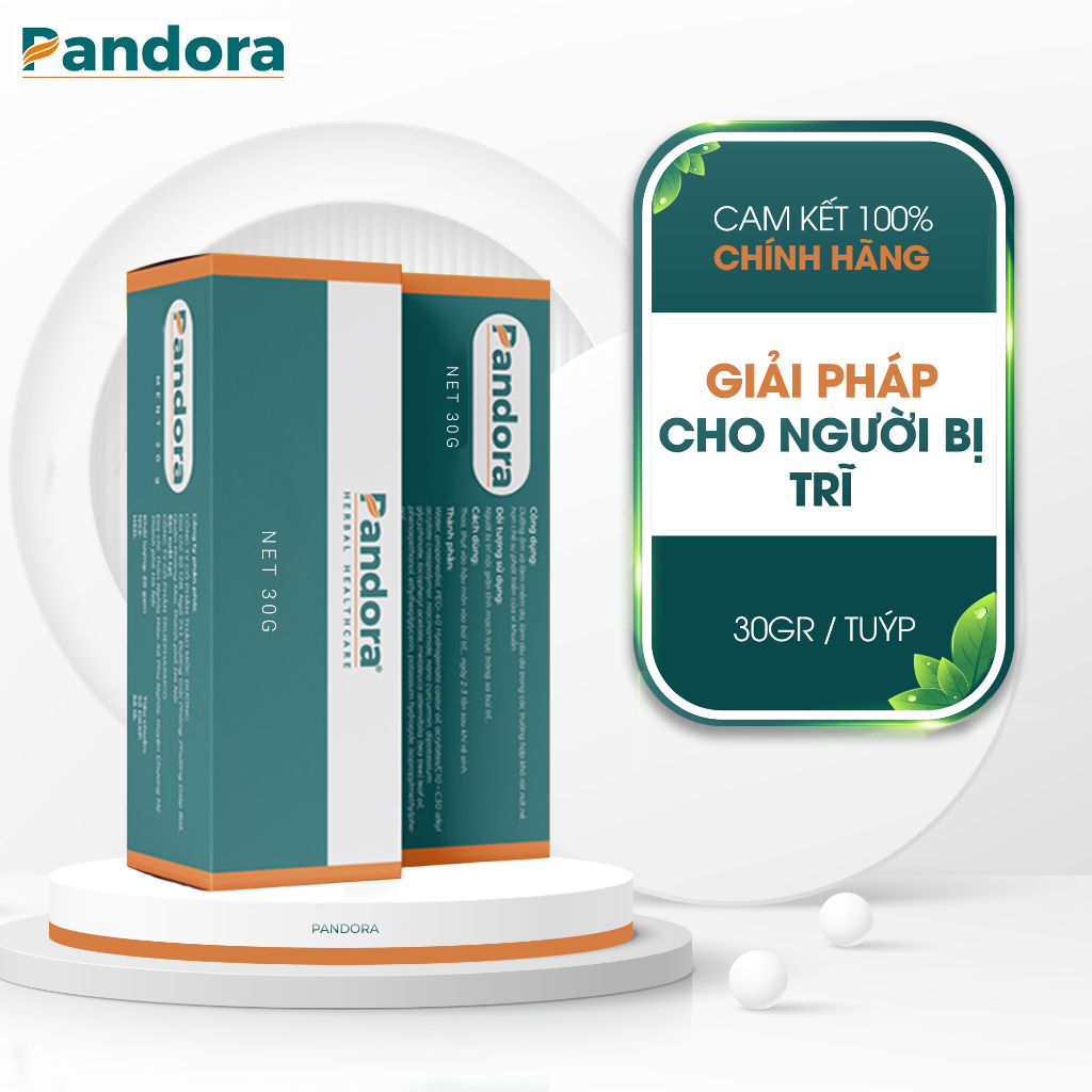 Combo 1 hộp Viên Uống Pandora Pilex + 1 Kem Bôi Pandora Pilex Hỗ Trợ ...