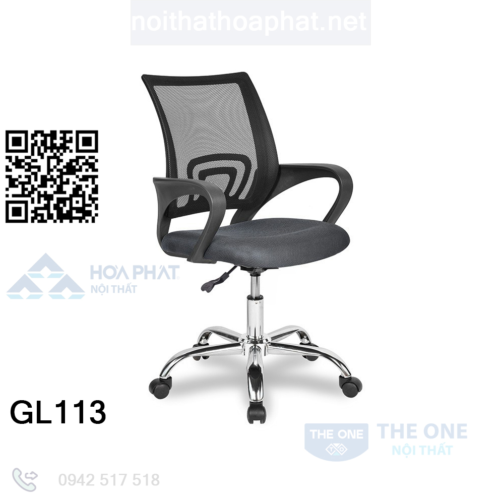 Ghế lưới chân mạ GL113 Hòa Phát - Hàng chính hãng | Shopee Việt Nam