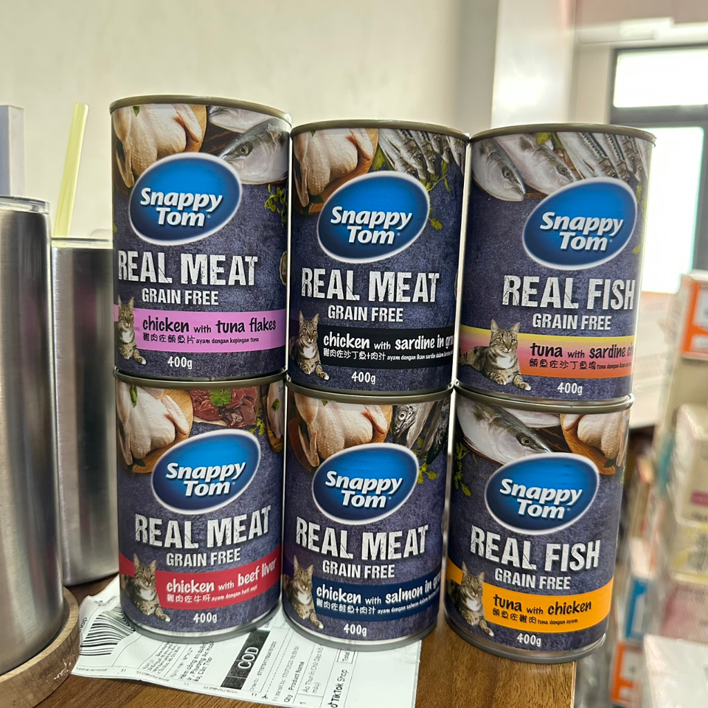 Pate Snappy Tom Lon 400g Real Fish & Real Meat - Pate Cho Mèo Snappy Tom 400g | Shopee Việt Nam