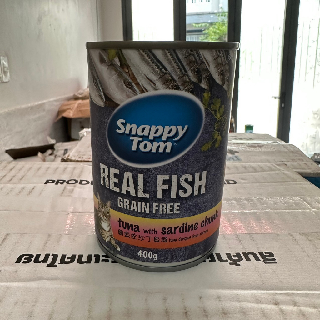 Pate Snappy Tom Lon 400g Real Fish & Real Meat - Pate Cho Mèo Snappy Tom 400g | Shopee Việt Nam