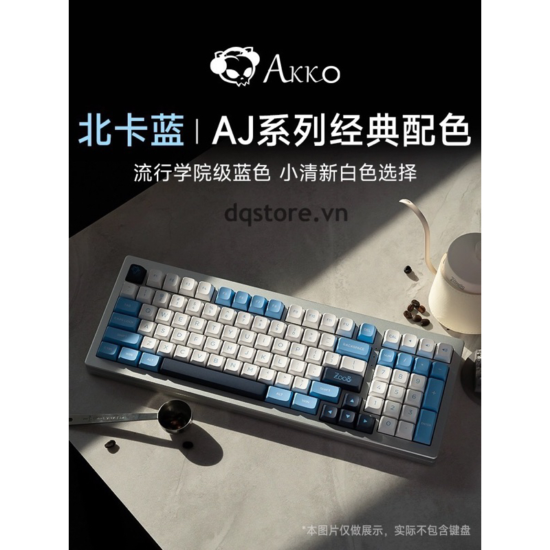 [SẴN] AKKO Keycap Set Olivia/ UNC Blue/ Panda/ Neon (PBT Double-Shot ...