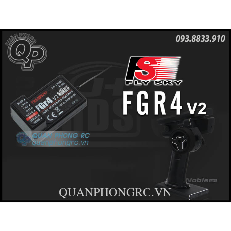 Bộ Thu Sóng FS-FGR4 V2 2.4Ghz 4CH AFHDS3 Receiver Cho FlySky Noble FS ...
