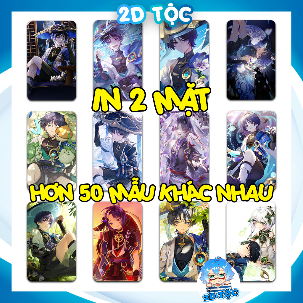 [HÀNG CÓ SẴN] Thẻ Card Bo Góc in 2 mặt Scaramouche Game Genshin Impact ...