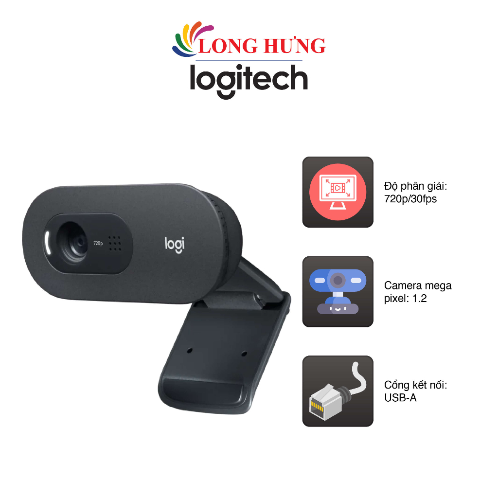 Webcam Logitech C505 HD V-U0018 - Hàng chính hãng | Shopee Việt Nam