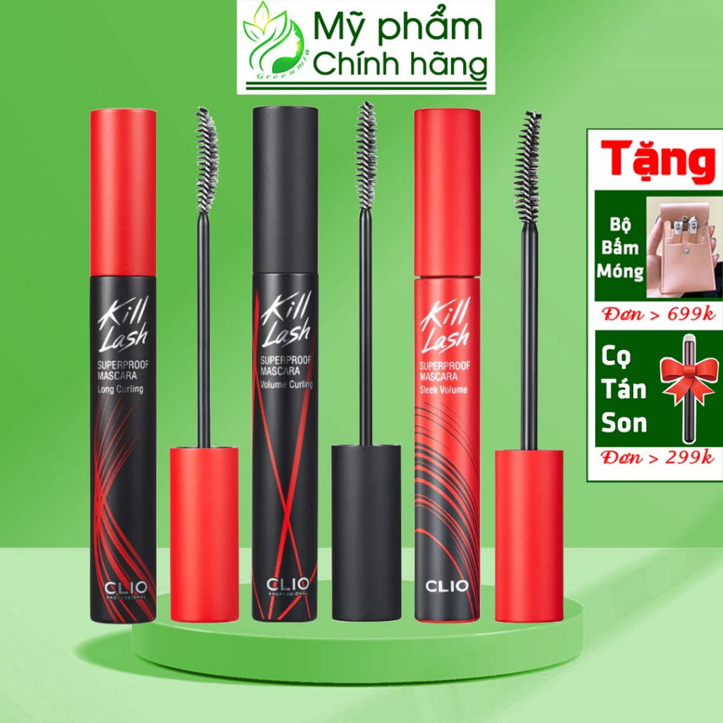 Mascara Chuốt Mi Clio Làm Cong Mi Chống Trôi Clio Kill Lash Superproof ...