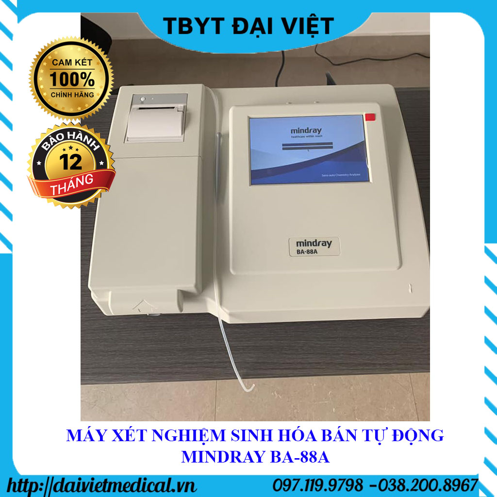 MÁY XÉT NGHIỆM SINH HÓA BÁN TỰ ĐỘNG MINDRAY BA-88A BẢO HÀNH CHÍNH HÃNG ...