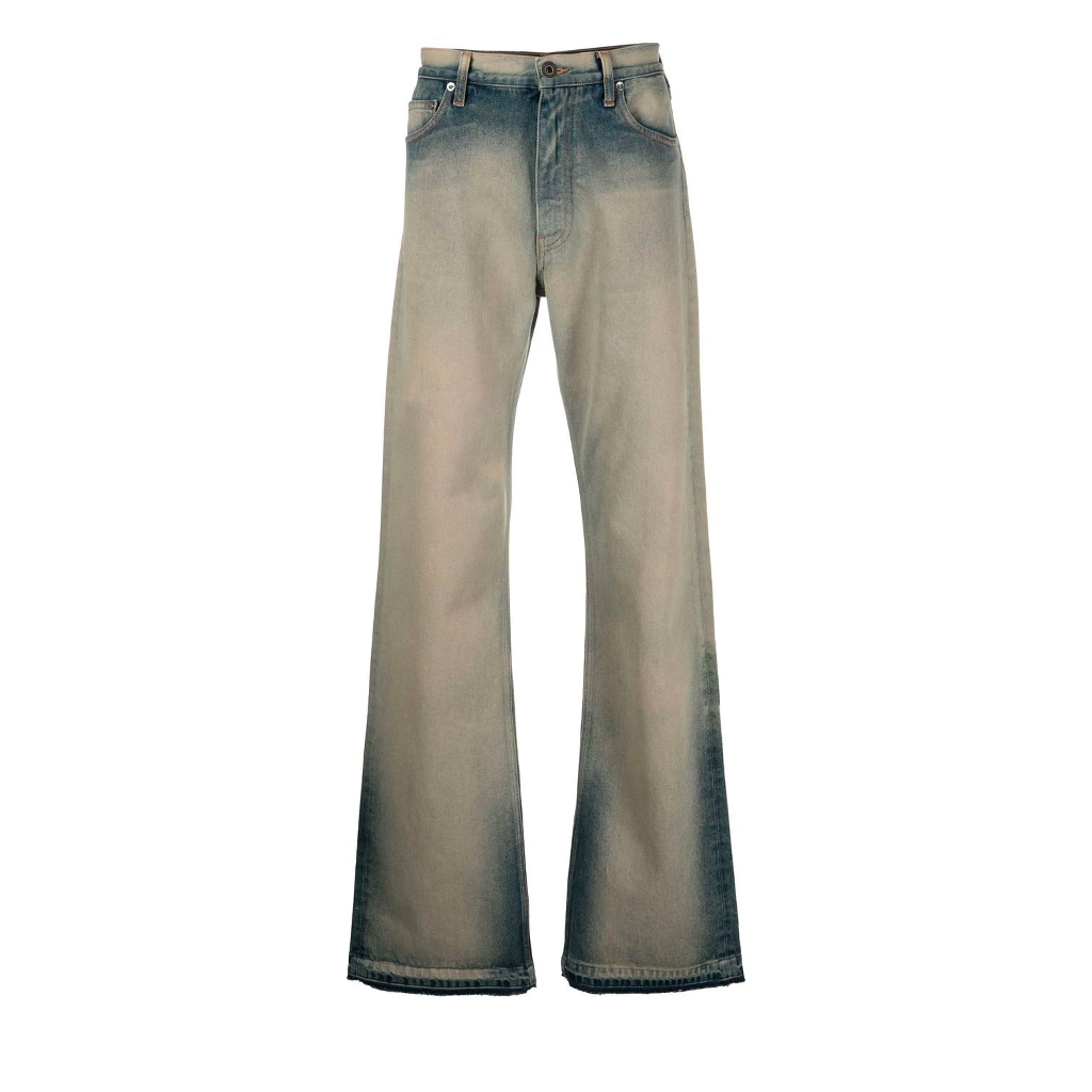 Quần Jean BLUE WASHED - ỐNG LOE RỘNG - Jean Cotton dày dặn- Thiết Kế ...