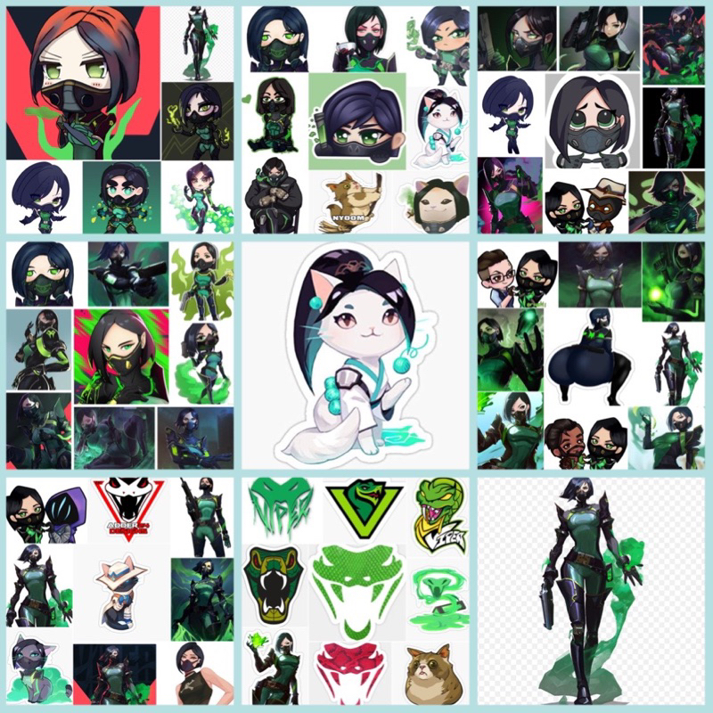 Sticker Viper valorant 60 hình ép lụa khác nhau / hình dán viper Game ...