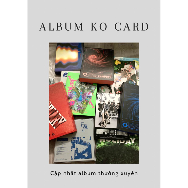 Album ko card và 1 số album full card | Shopee Việt Nam
