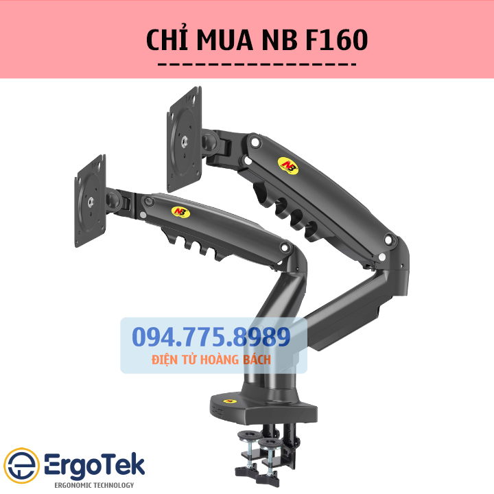 Combo NB F160 / F80 + NB FP2 - Giá Đỡ Màn Hình Và Laptop ErgoTek EZ4 ...