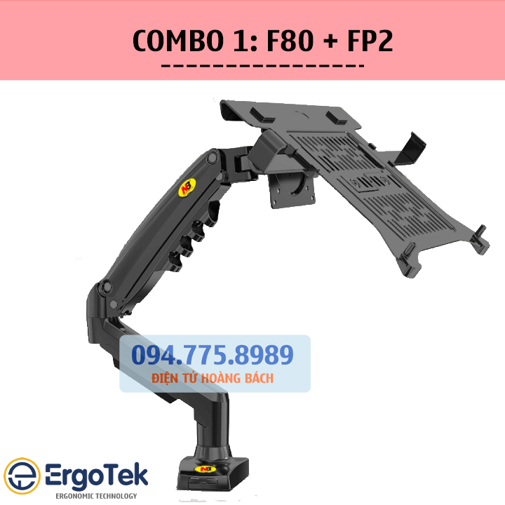 Combo NB F160 / F80 + NB FP2 - Giá Đỡ Màn Hình Và Laptop ErgoTek EZ4 ...