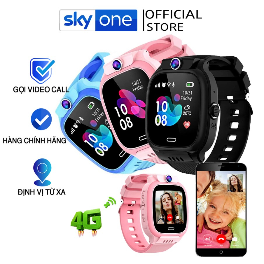 Đồng Hồ Thông Minh CALL VIDEO SKYONE SK36 Lắp Sim Nghe Gọi - Định Vị Cảnh Báo Nguy Hiểm Chống ...